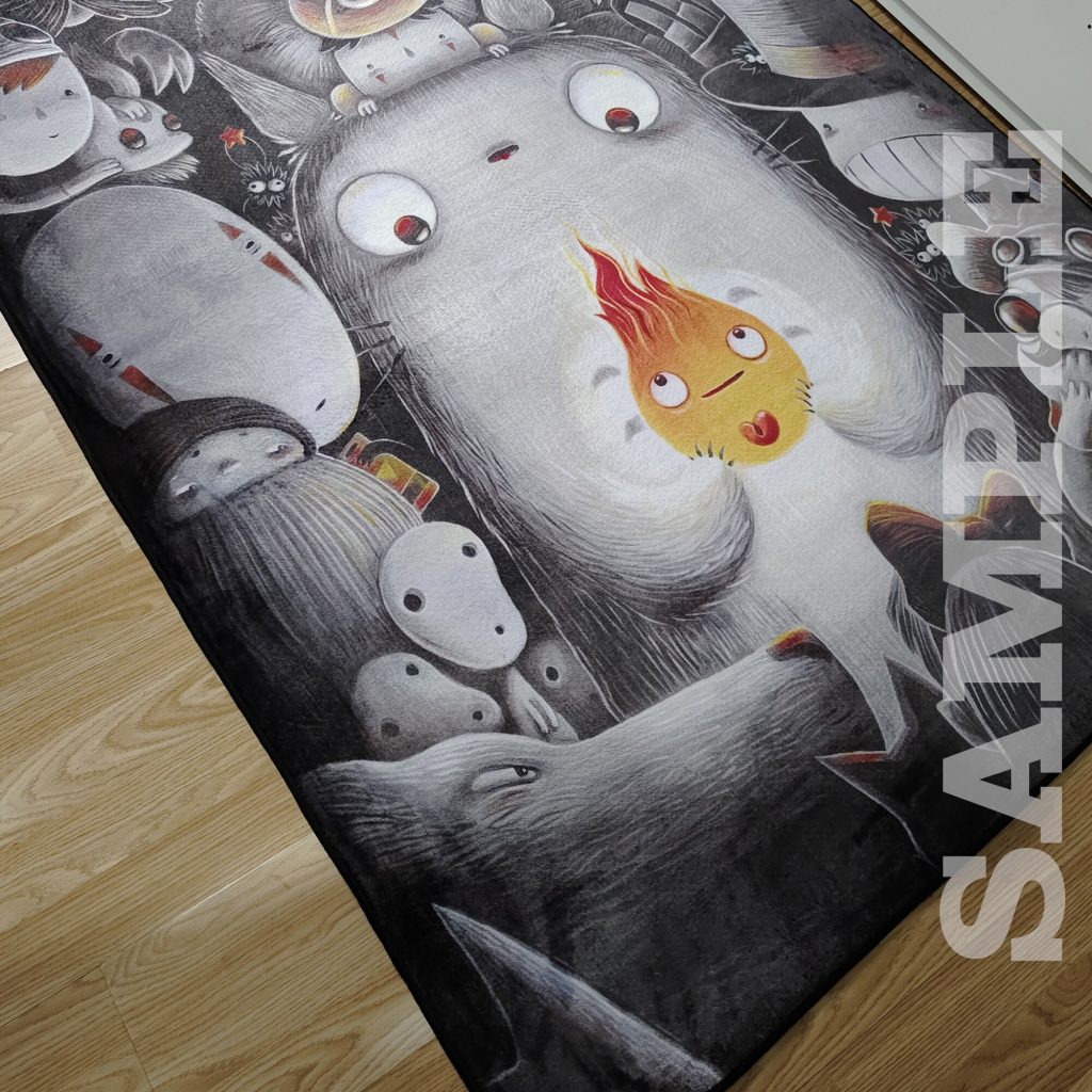 Calcifer Studio Ghibli Anime Rug - Studio Ghibli Merch