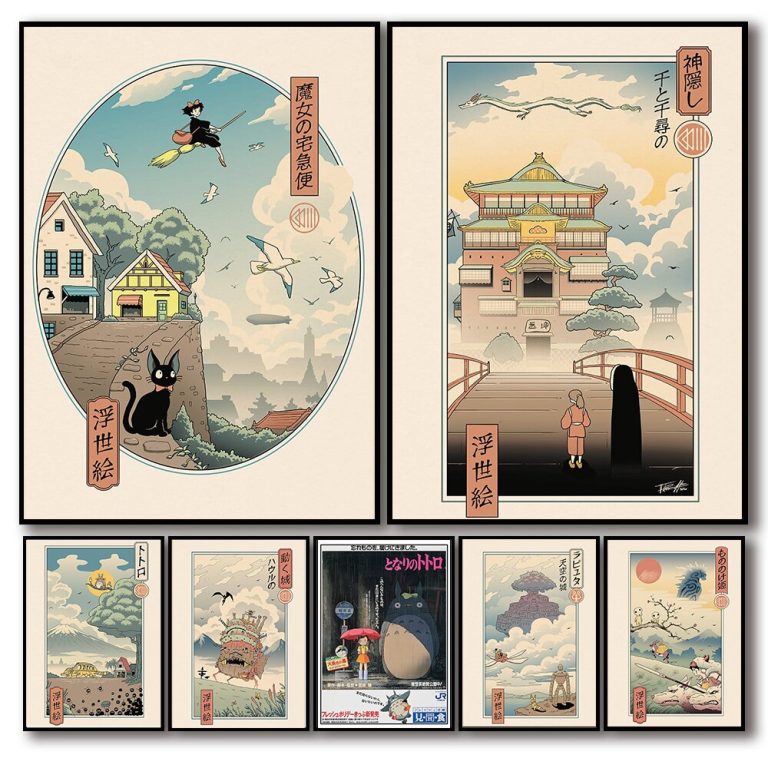 Studio Ghibli Aesthetics Wall Art 18 Styles